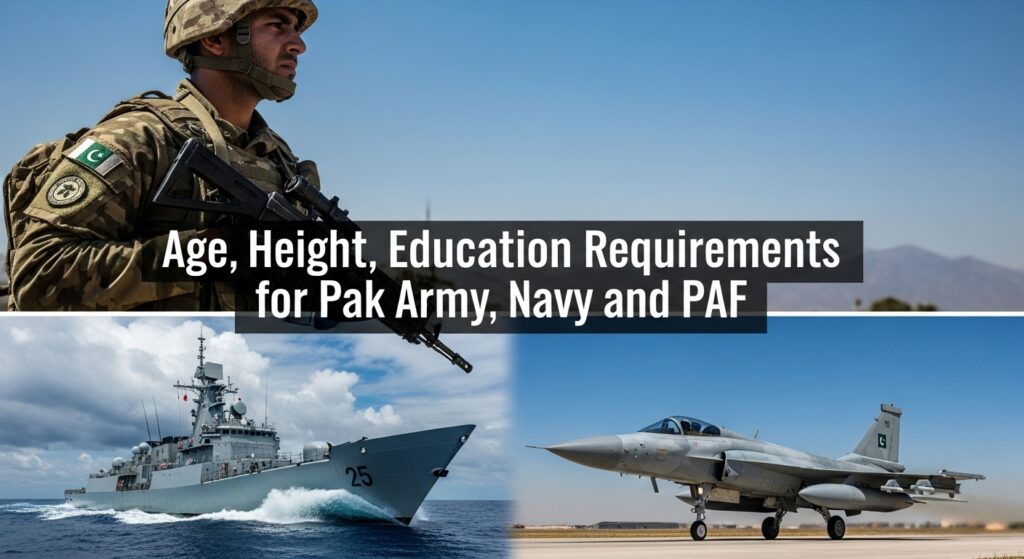Succeed in Pakistan Army, Navy, PAF Physical and Medical Tests 2025